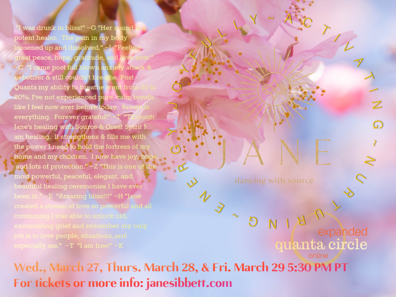 Expanded Quanta Circle – March 2024 | Jane Sibbett